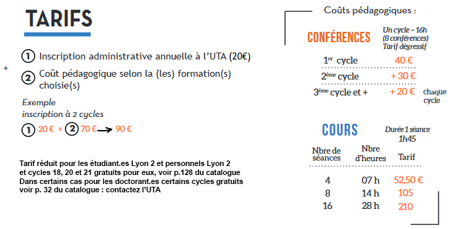Université Tous Âges — Informations pratiques